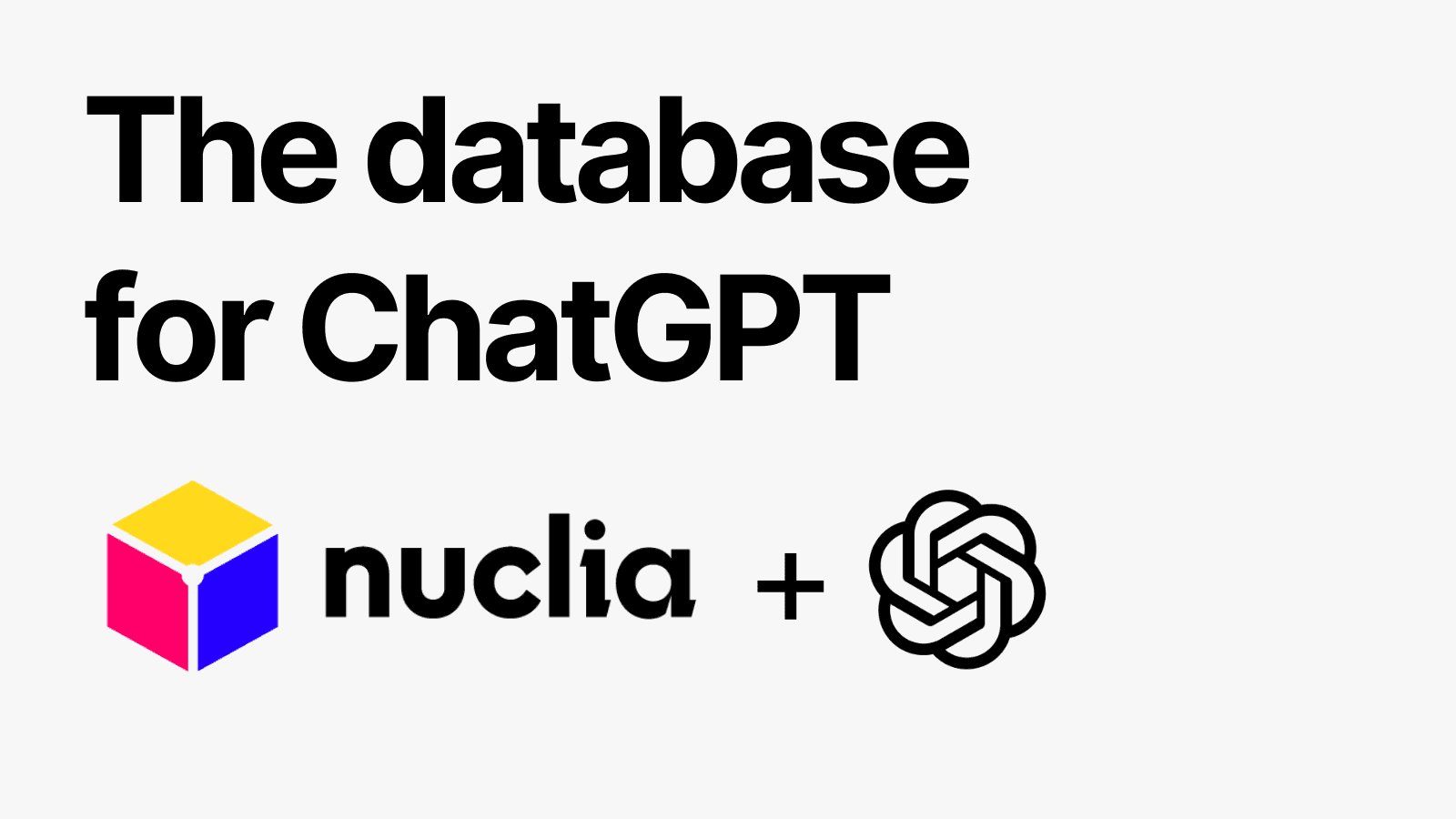 Nuclia, the database for ChatGPT